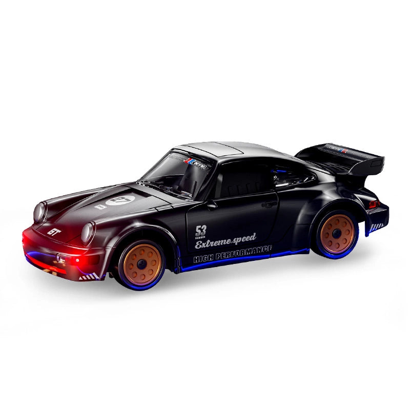 1/43 RC Drift Car w/ Gyro - 2.4Ghz 4WD Alloy Mini Drift Car with LED L ...