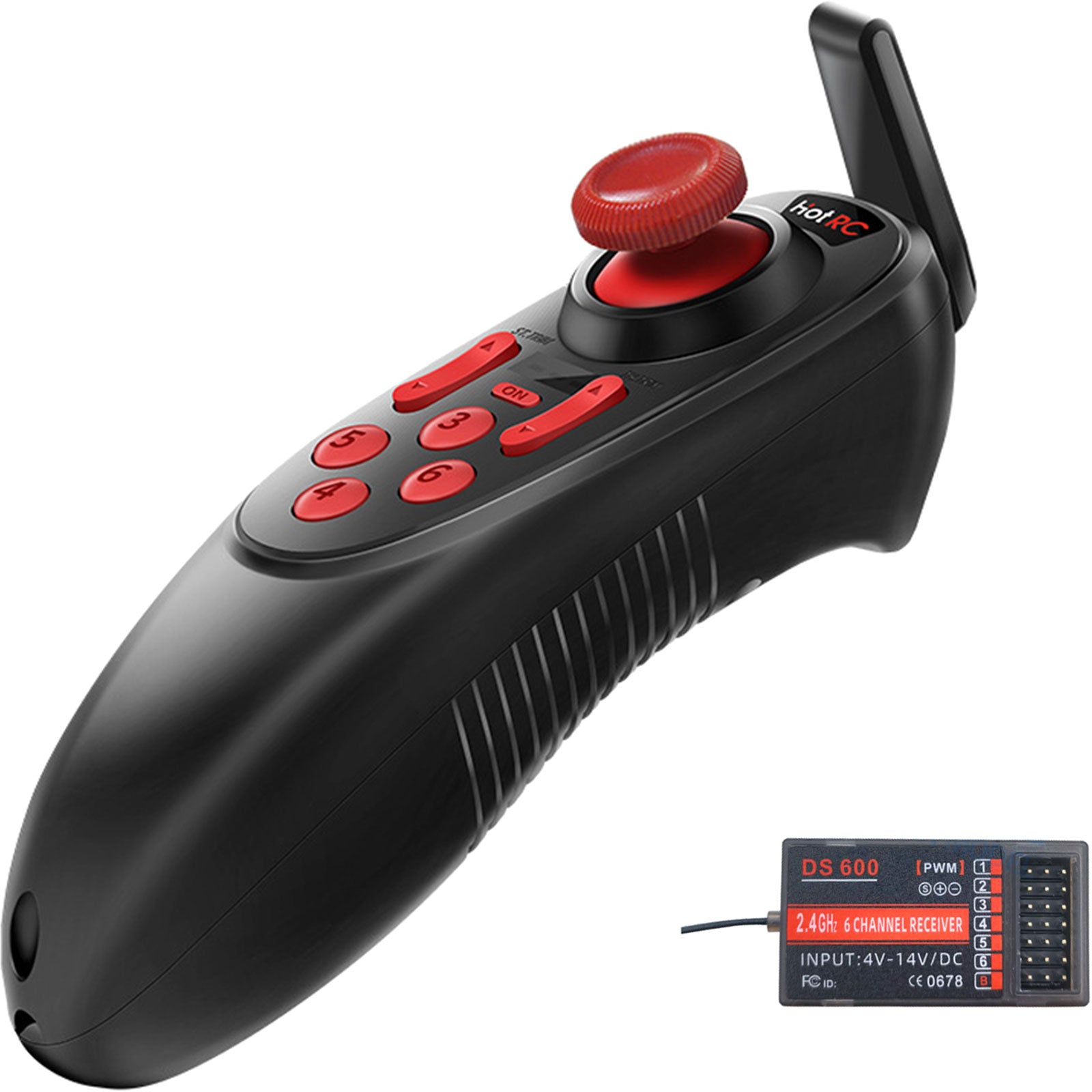 Hotrc DS600 2.4G 6CH Radio Transmitter Remote Control – CaptainRC
