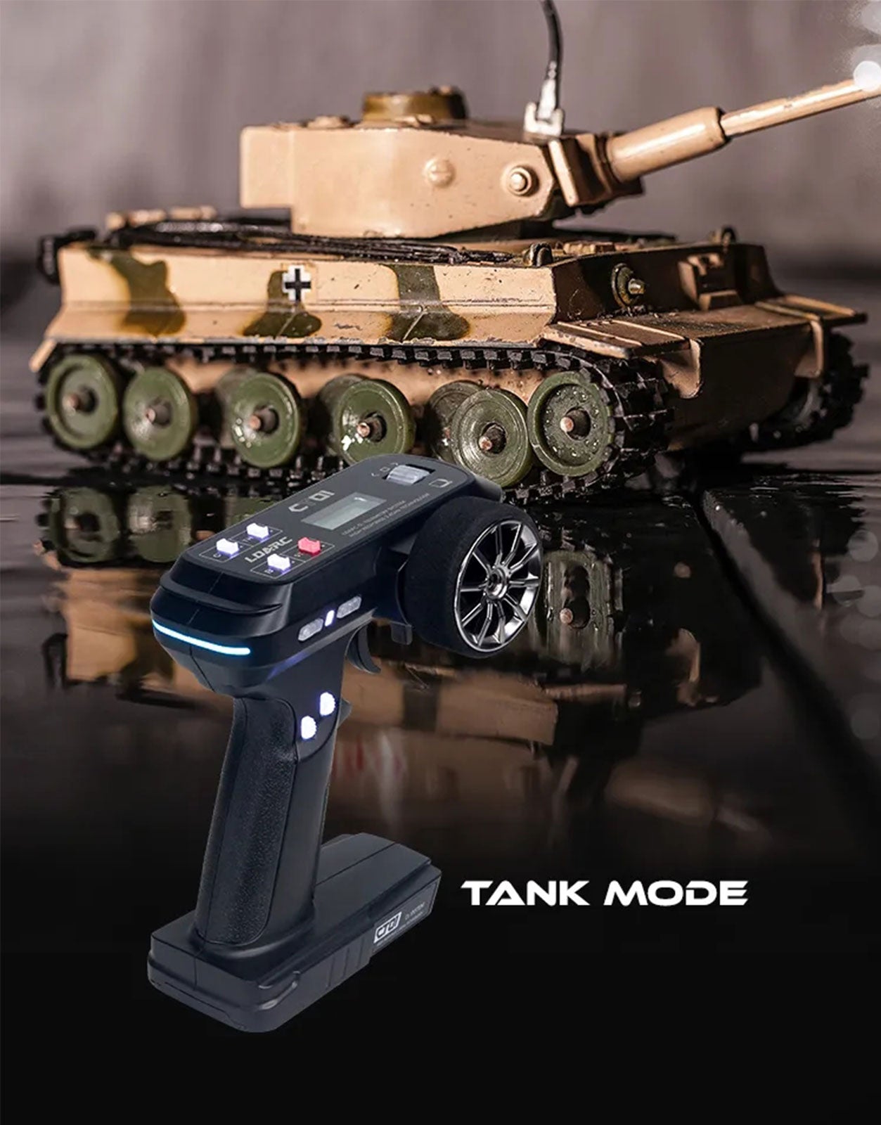 LDARC CT01 2.4G 8CH Radio Transmitter Remote Controller LCD Display 40 ...