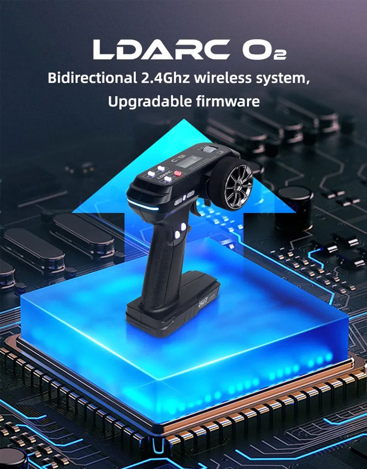 LDARC CT01 2.4G 8CH Radio Transmitter Remote Controller LCD Display 40 ...