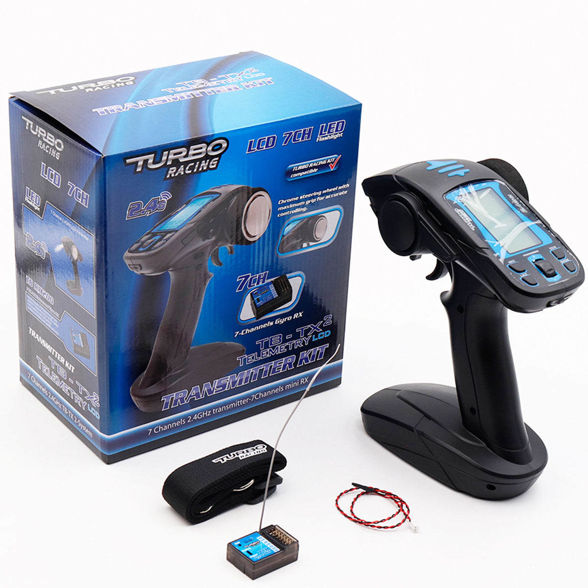 Turboracing A82-S 2.4GHz 6-7CH RC Transmitter – V3.1/VT System, 120m R – CaptainRC